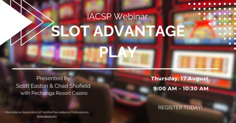 Webinar | Slot Advantage Play on 17 Aug 2023 - IACSP