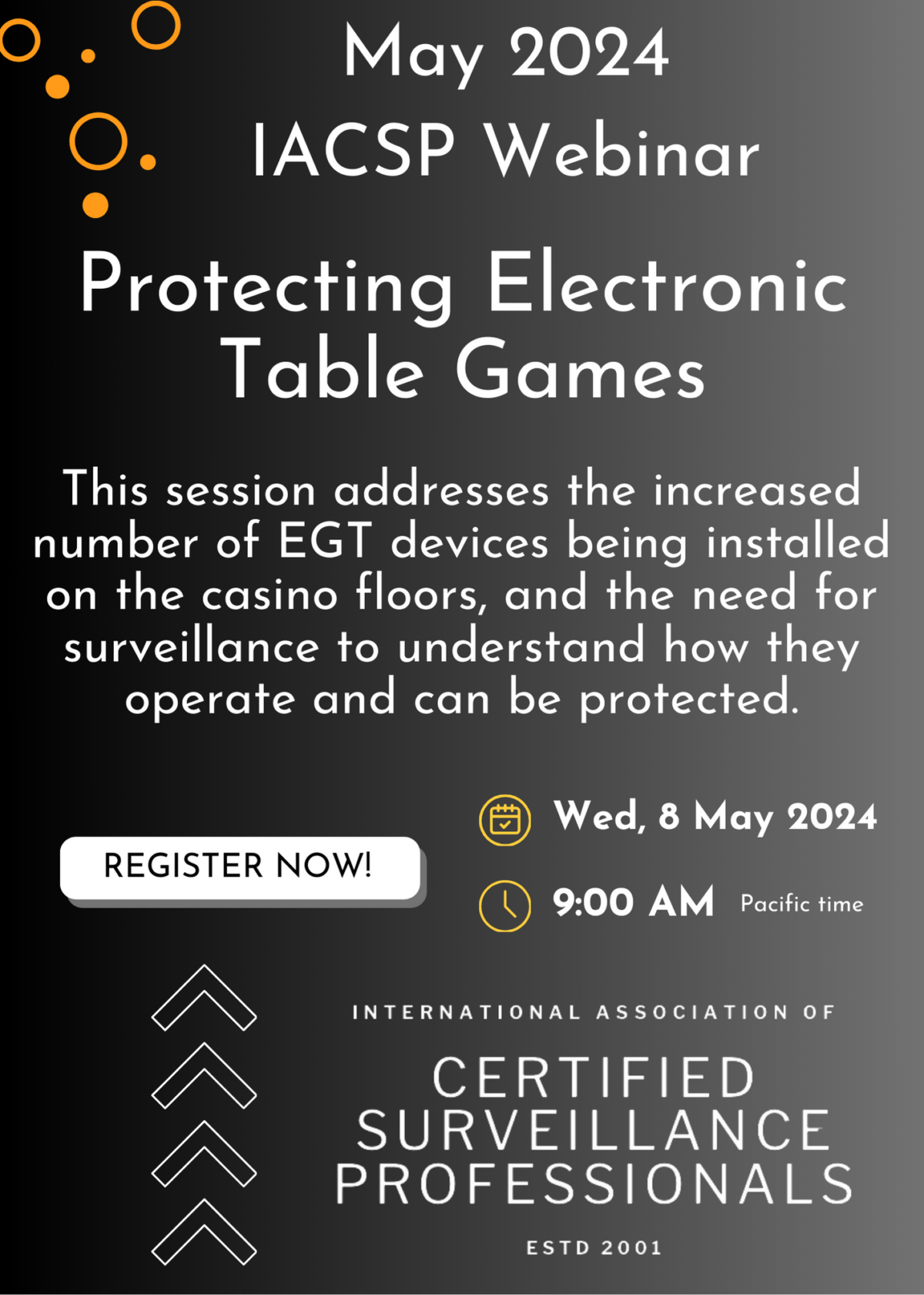 May 2024 Webinar: Protecting Electronic Table Games - IACSP
